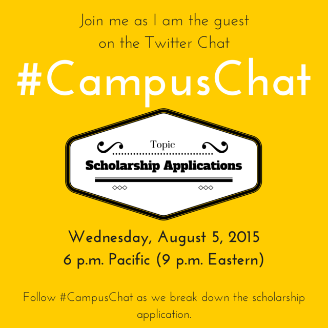 Join me on #CampusChat as we discuss scholarships | JLV College Counseling