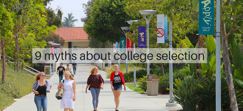 9 myths about college selection | JLV College Counseling