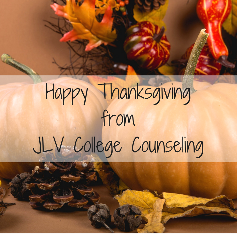 Happy Thanksgiving! | JLV College Counseling